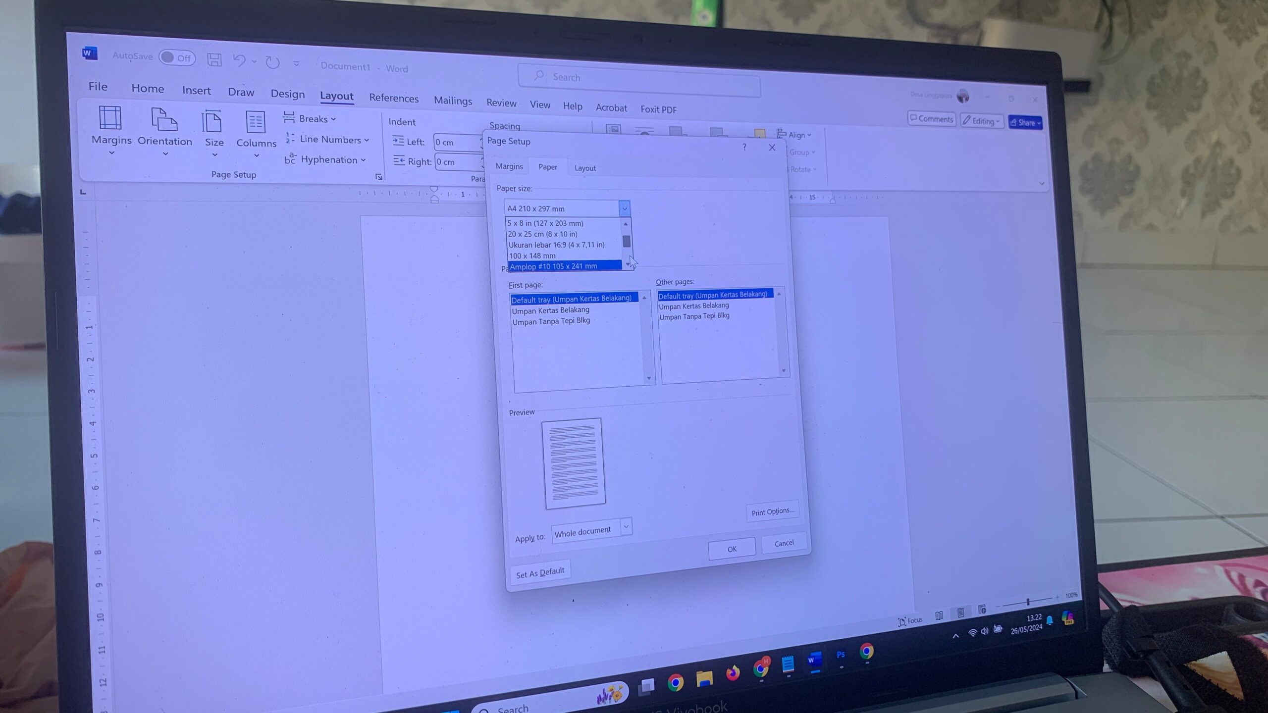 Cara Mengatur Ukuran Kertas di Microsoft Office Word